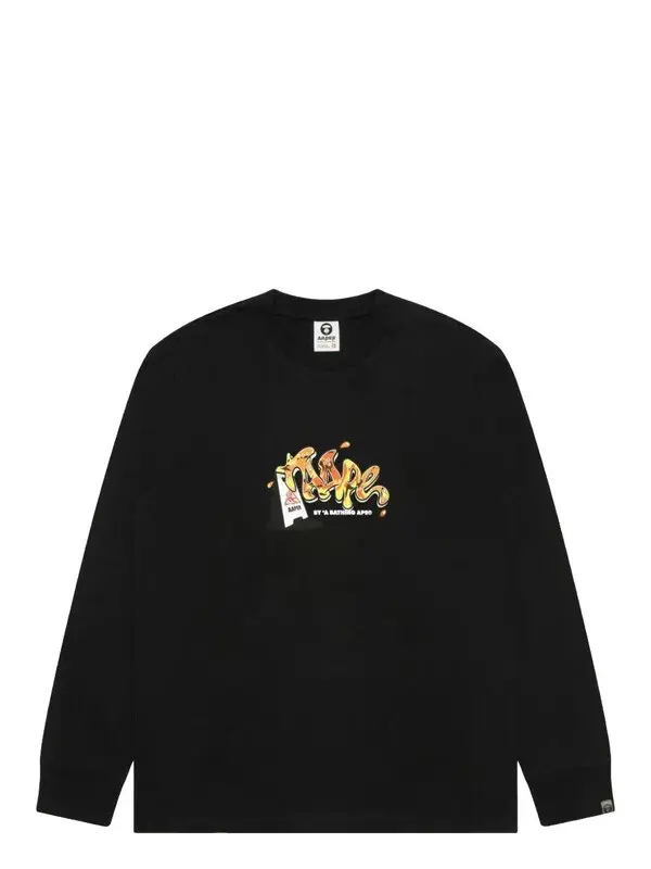 AAPE BY *A BATHING APE Aaper Long-sleeve T-shirt - Black