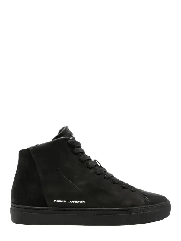 CRIME LONDON Kane High-top Paneled Sneakers - Black