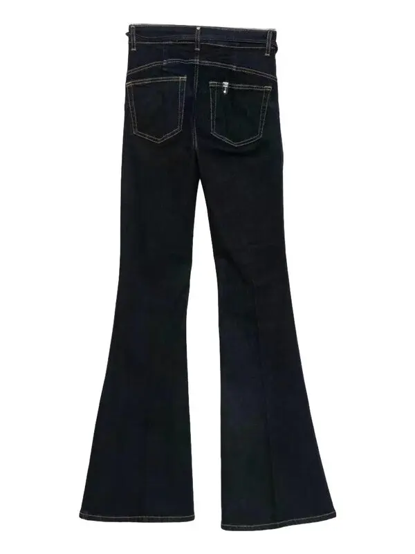 Liu Jo Belted Flared Jeans - Blue