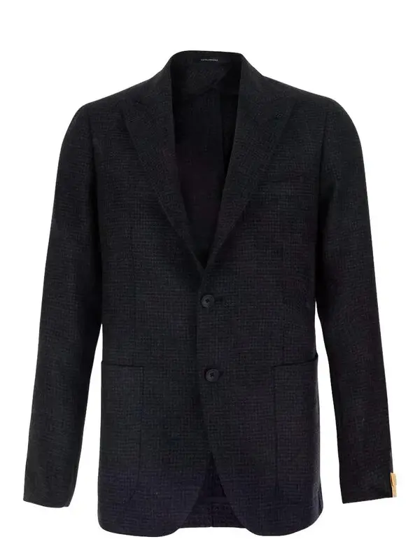 Tagliatore Houndstooth-pattern Blazer - Grey