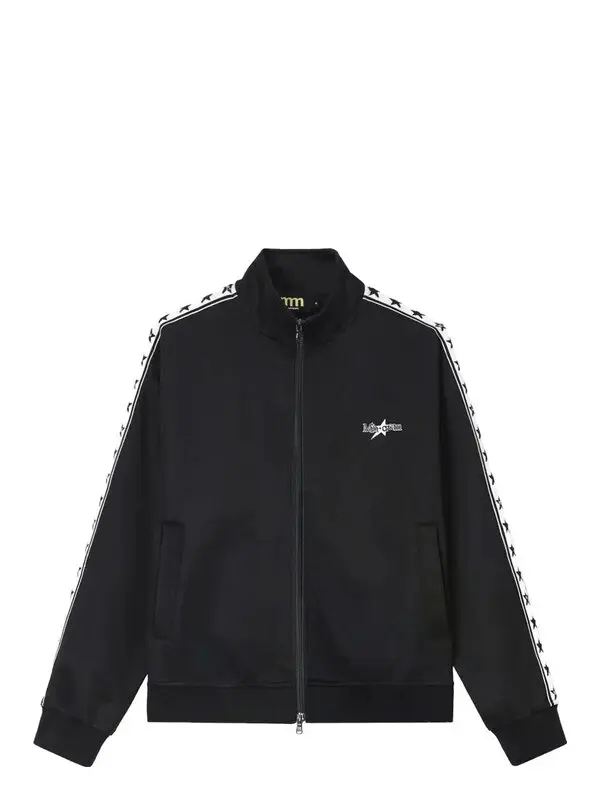 MINI CREAM Star Print Track Jacket - Black