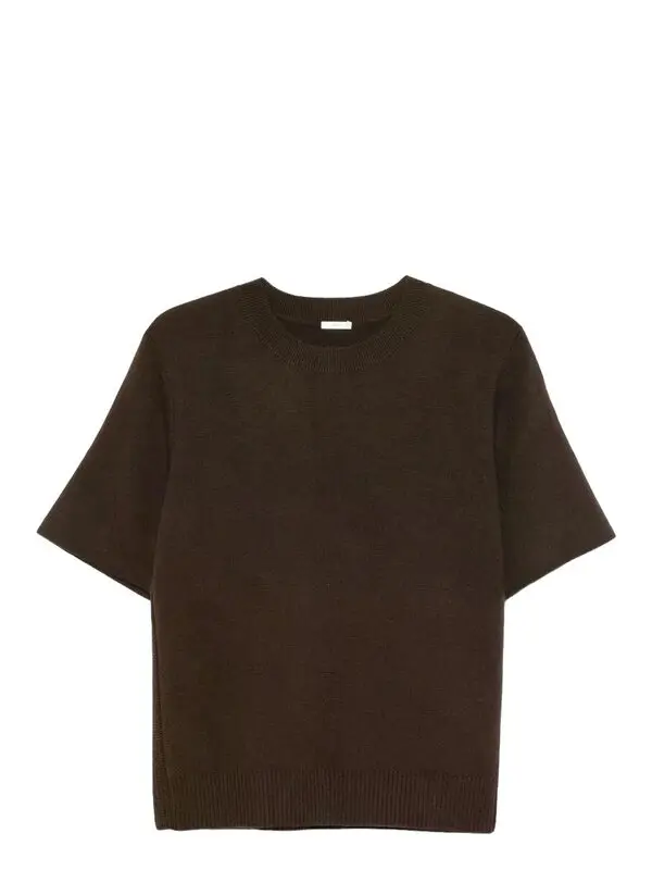 JOSEPH Ribbed Trim Sweater - Brown