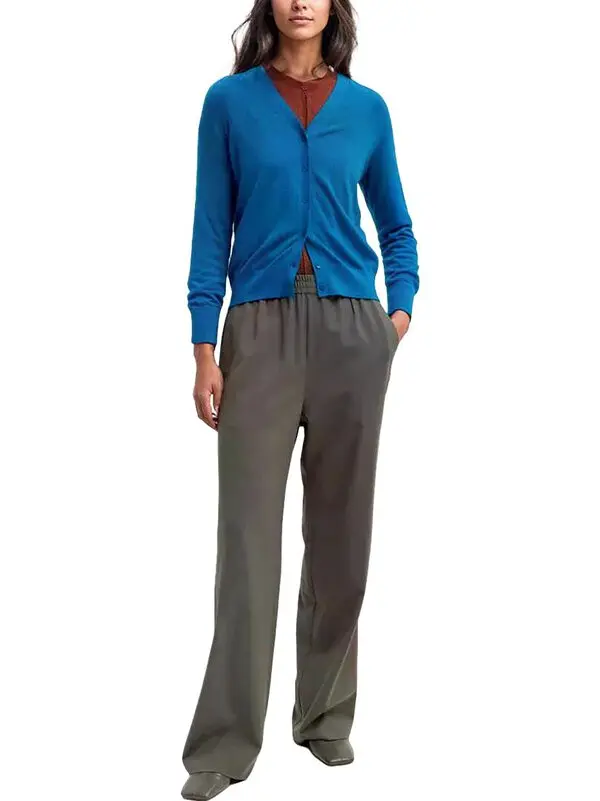 Tibi Charles Elasticated-waistband Trousers - Grey