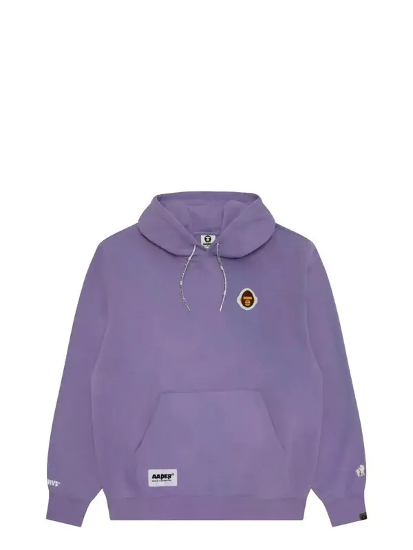 AAPE BY *A BATHING APE Logo-patch Hoodie - Purple