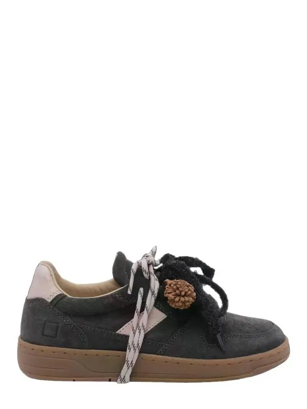 D.a.t.e. Court 2.0 Suede Pompom Sneakers - Grey