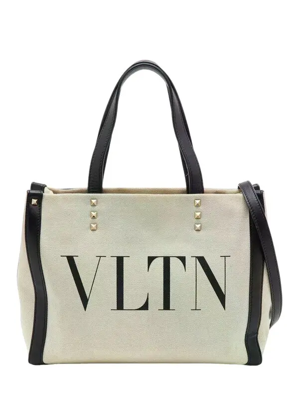 Valentino Garavani Small Vltn Rockstud Tote Bag - Neutrals
