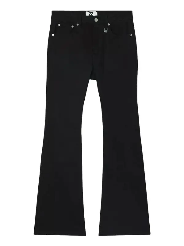 Izzue Flared Hem Trousers - Black
