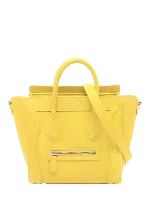 Celine Nano Luggage Tote Satchel - Yellow