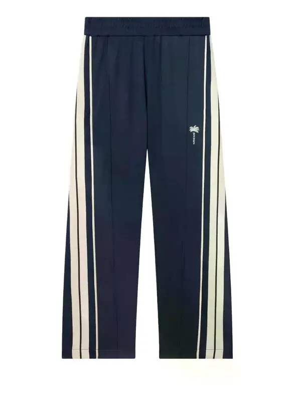 Palm Angels Palm Tree Striped Track Pants - Blue