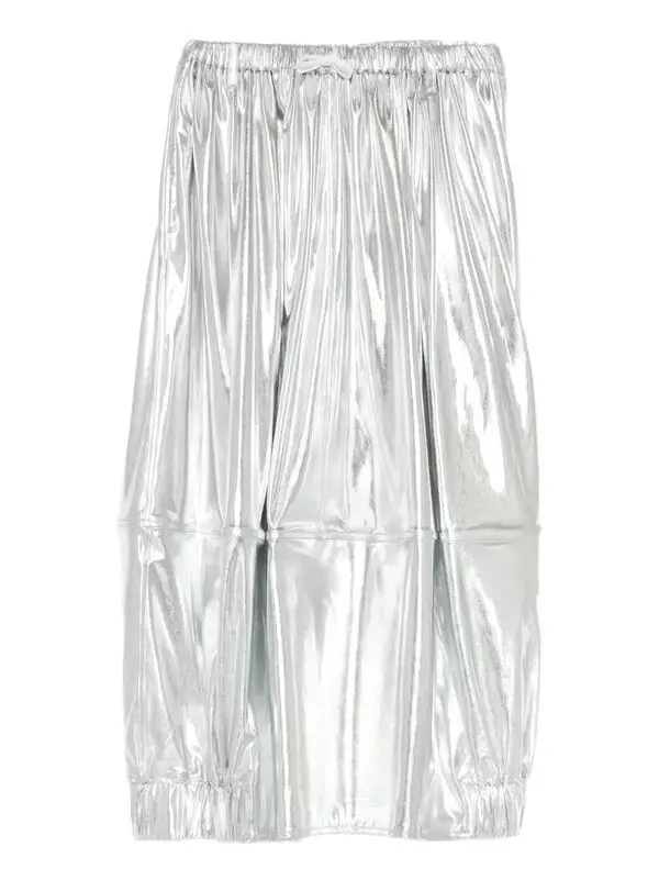 MELITTA BAUMEISTER Metallic Pencil Skirt - Silver