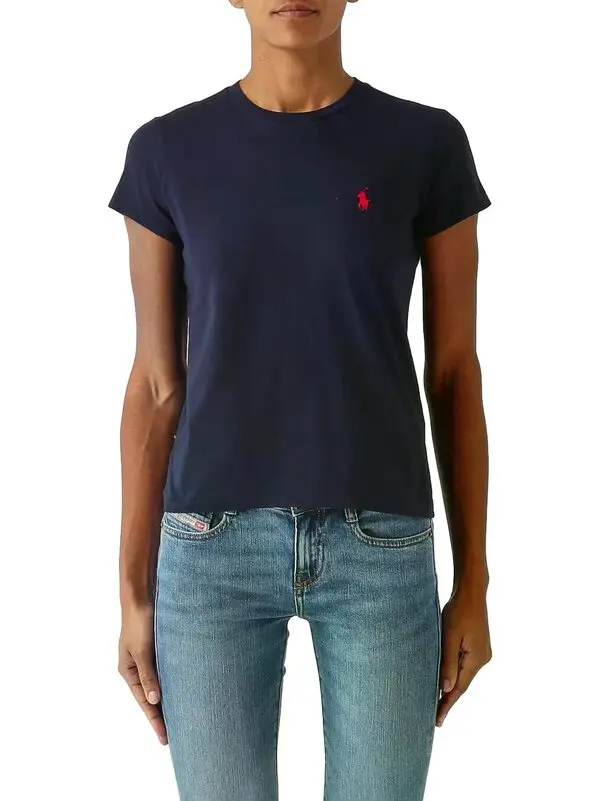 Polo Ralph Lauren Logo Embroidered T-shirt - Blue