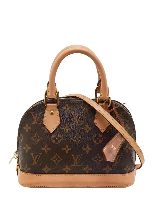 LOUIS VUITTON Monogram Alma Bb Tote Bag - Brown