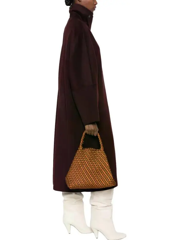 MARREA Woven Stripe Shoulder Bag - Red