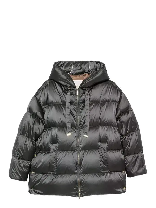 Max Mara Hooded Puffer Jacket - Grey