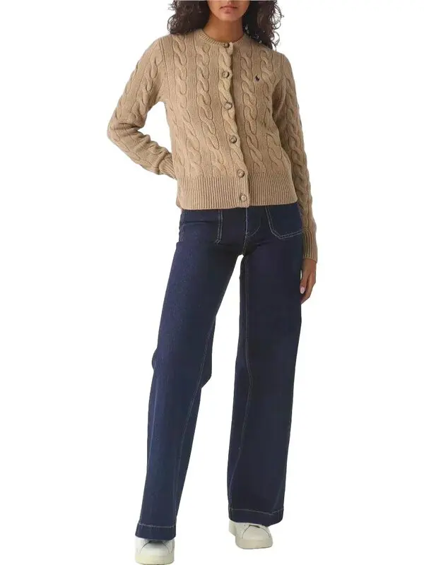 Polo Ralph Lauren Cable Knit Cardigan - Neutrals