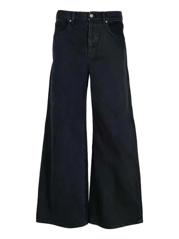 NILI LOTAN Marlene Wide-leg Jeans - Black