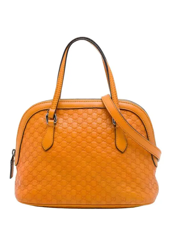 Gucci Mini Microssima Dome Satchel - Orange