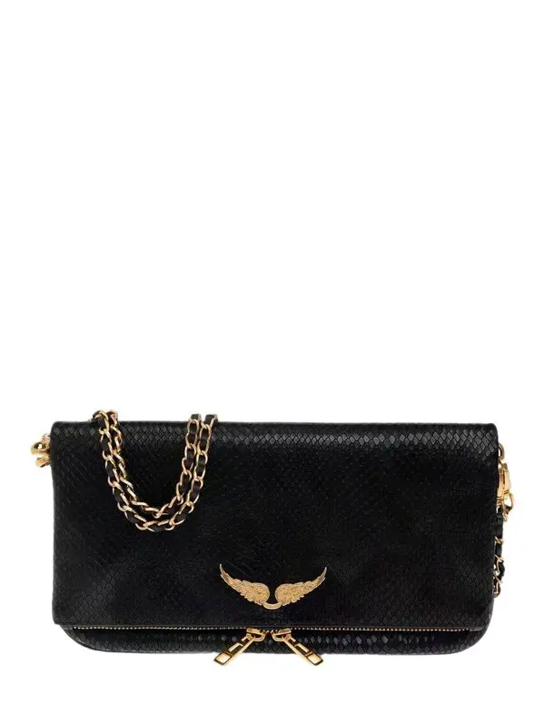 Zadig&Voltaire Rock Soft Wild Clutch Bag - Black