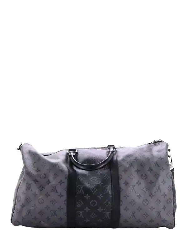 LOUIS VUITTON Keepall Bandouliere Travel Bag - Black