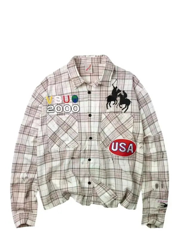 VALE FOREVER Vsu 2000 Checked Flannel Shirt - Brown