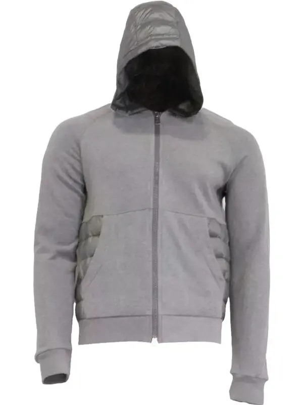 Moncler Quilted Accent Hoodie - Grey