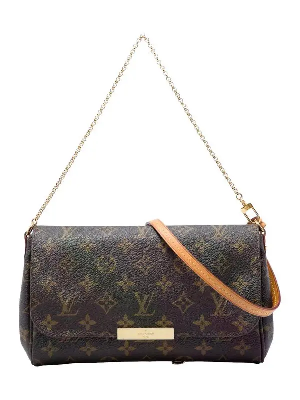 LOUIS VUITTON Monogram Favorite Mm Satchel - Brown