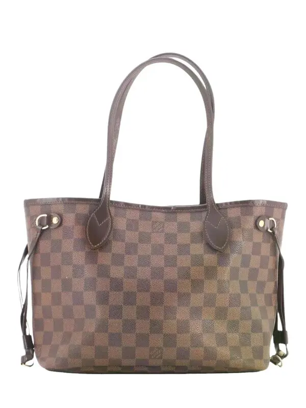 LOUIS VUITTON Neverfull Damier Pm Tote Bag - Brown