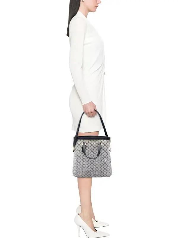 LOUIS VUITTON Monogram Mini Lin Françoise Satchel - Grey