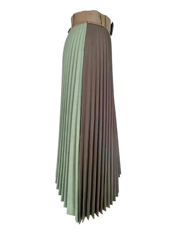 Andersson Bell Pleated Midi Skirt - Brown