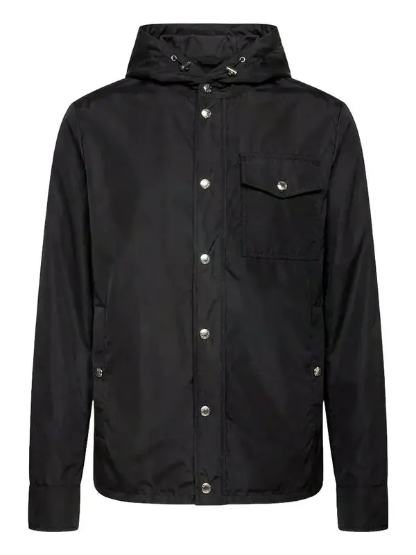 Moncler Duvainne Jacket With Logo Patch - Black