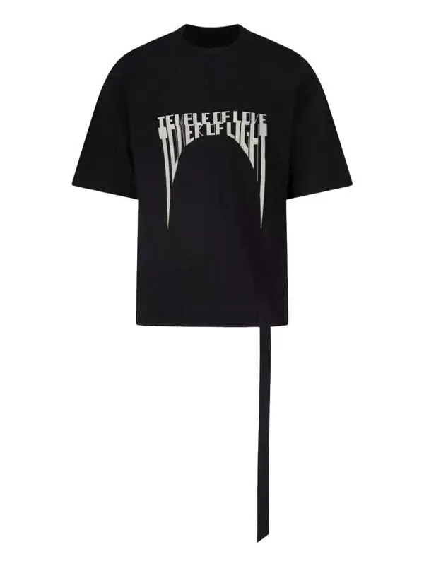 Rick Owens Porterville Graphic-print Hanging-strap T-shirt - Black