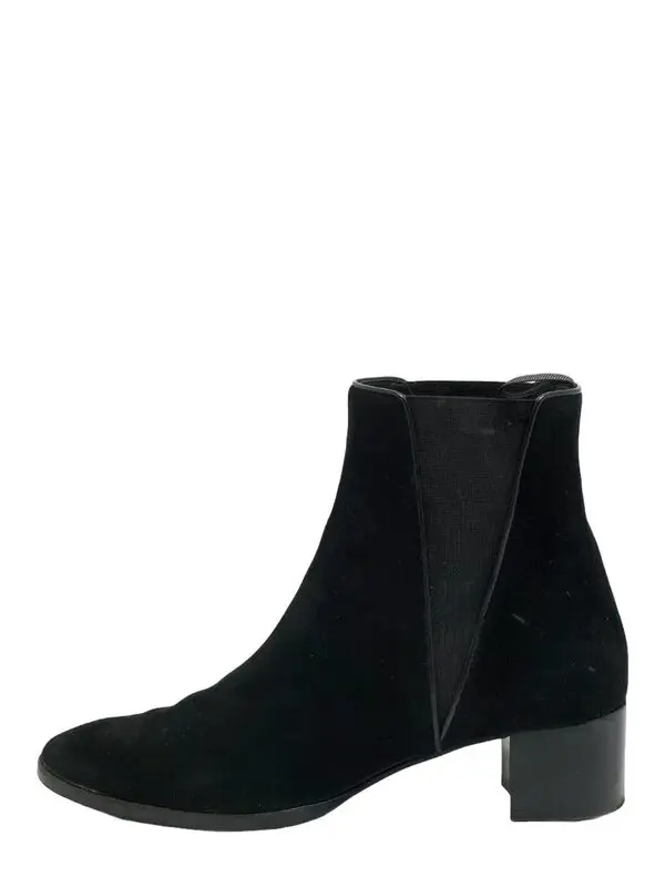 GIUSEPPE ZANOTTI Suede Ankle Boots - Black