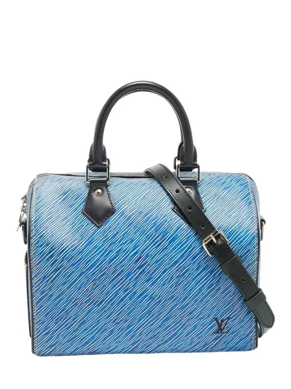 LOUIS VUITTON Speedy Bandouliere Epi Leather Tote Bag - Blue