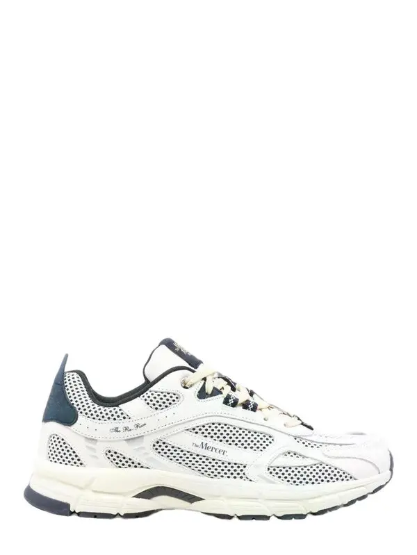 THE MERCER BRAND Re-run Panelled Mesh Sneakers - White