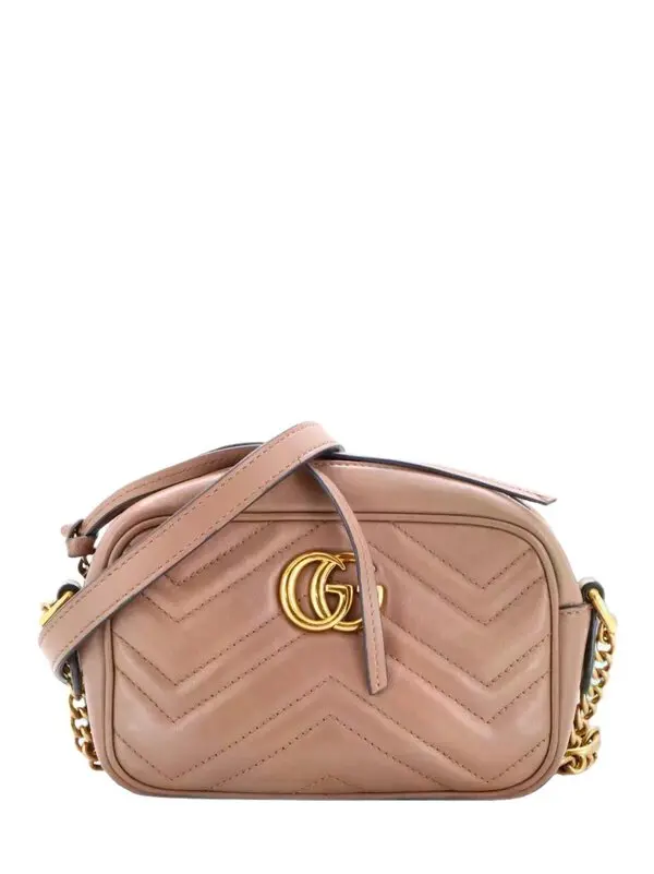 Gucci Matelassé Leather Shoulder Bag - Neutrals