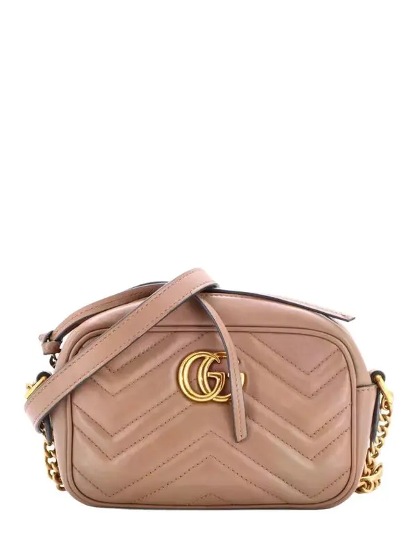 Gucci Matelassé Leather Shoulder Bag - Neutrals