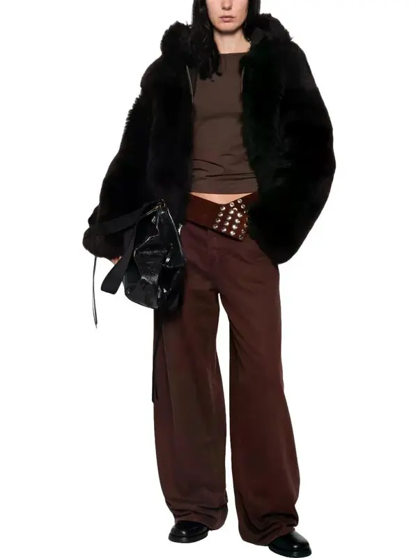HAIKURE Wide-leg Jeans - Brown