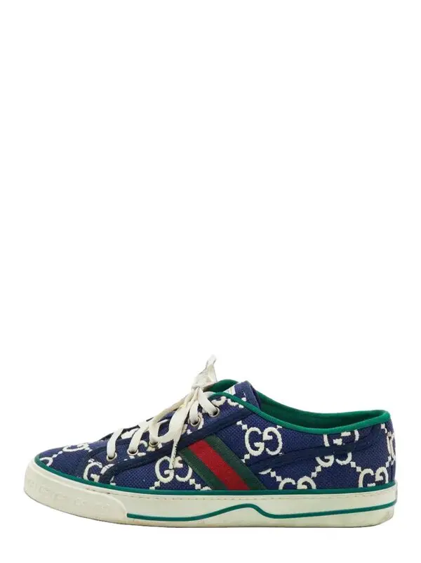 Gucci Tennis 1977 Gg Jacquard Sneakers - Blue
