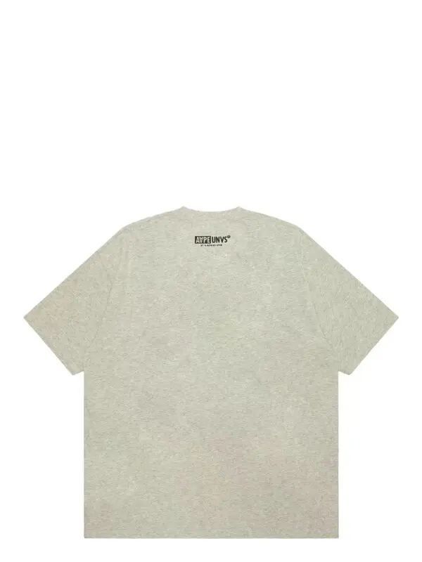 AAPE BY *A BATHING APE Aapeunvs Logo-print T-shirt - Grey