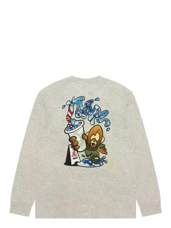AAPE BY *A BATHING APE Aaper Graphic-print T-shirt - Grey