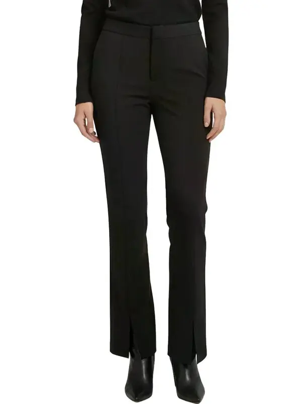 Alice + Olivia Emiko Split-cuff Trousers - Black