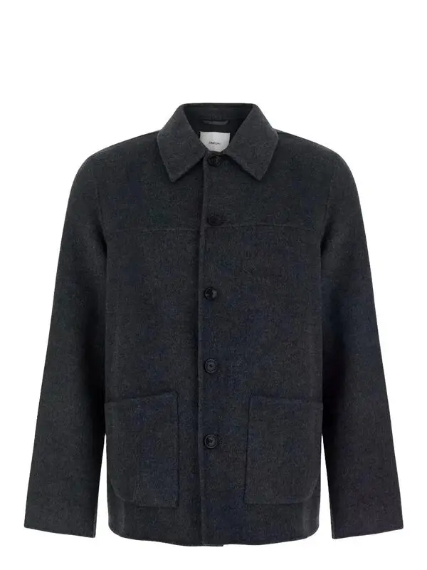 Mauro Grifoni Button-up Patch-pocket Coat - Grey