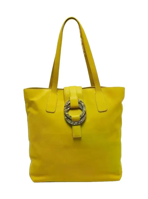 BVLGARI Chandra Flap Tote Bag - Yellow