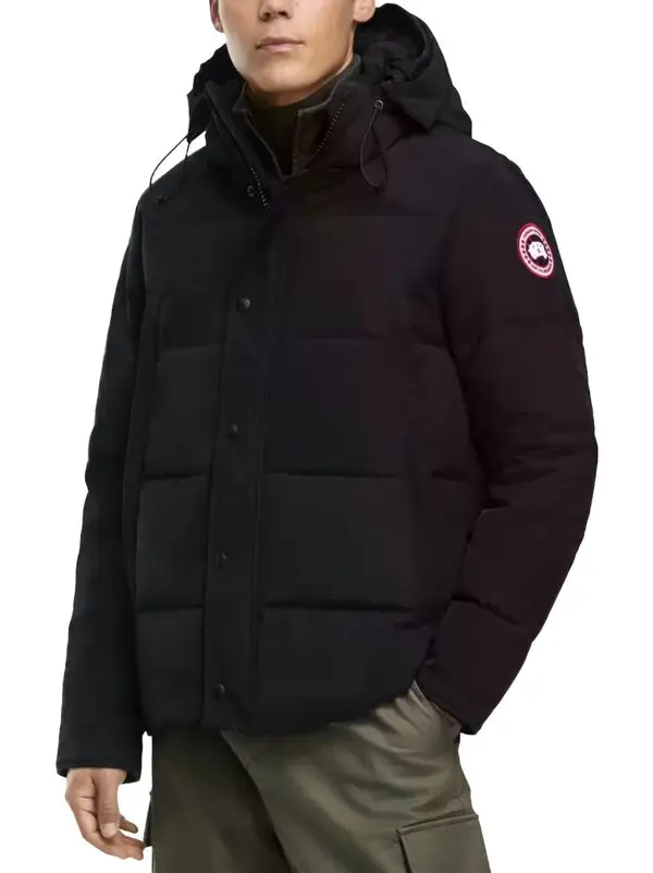 Canada Goose Hooded Padded Jacket - Black