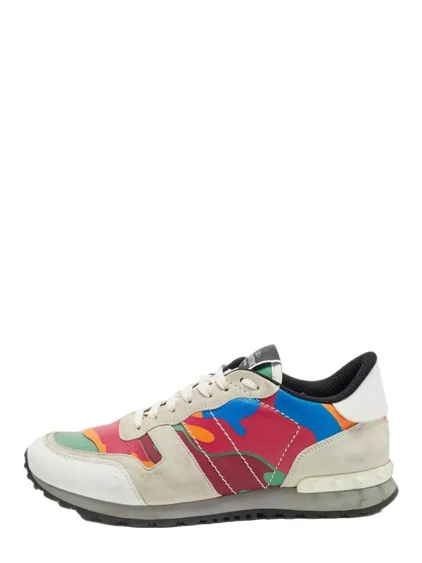 Valentino Garavani Rockrunner Lace-up Sneakers - Neutrals