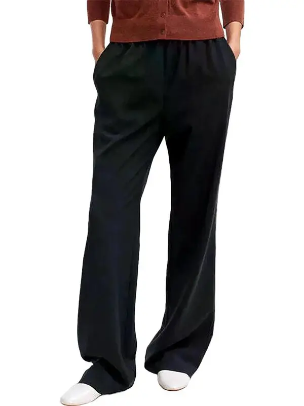 Tibi Charles Elasticated-waistband Trousers - Blue