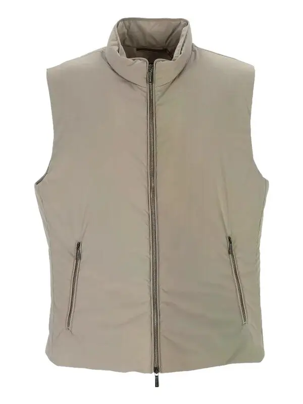 MOORER High Neck Gilet - Neutrals