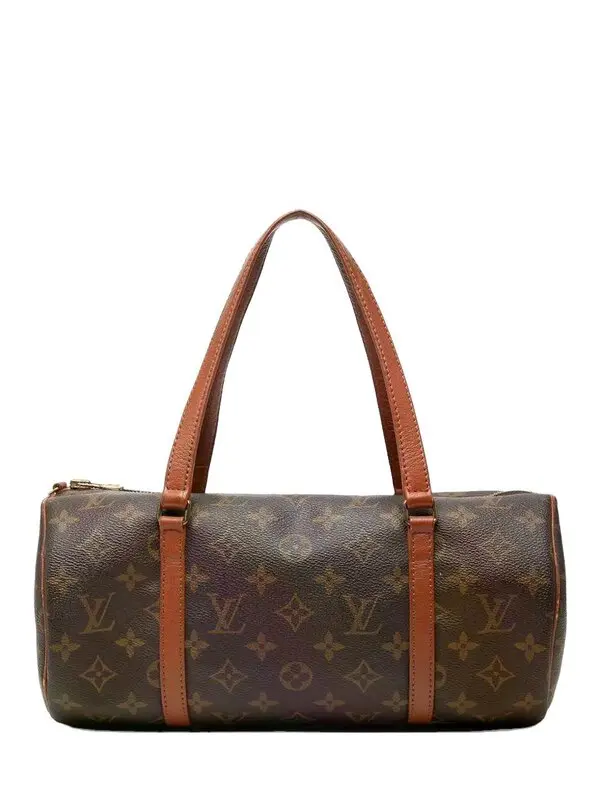 LOUIS VUITTON Monogram Papillon 30 Handbag - Brown