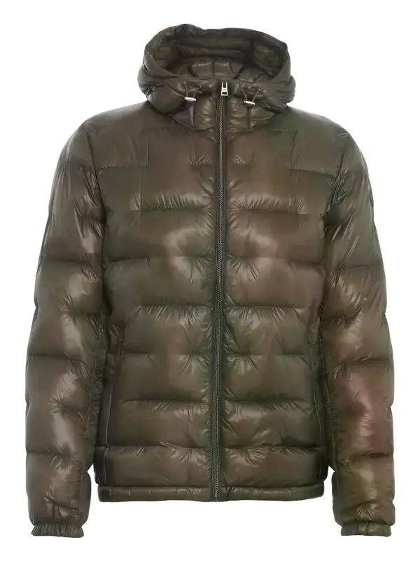 Herno Quilted Hooded Jacket - Brown