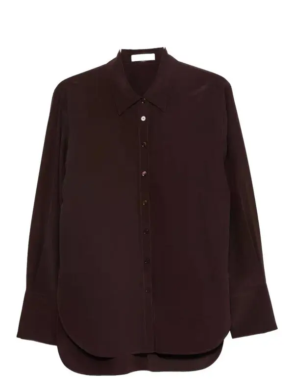 JOSEPH Silk Crêpe De Chine Blouse - Brown